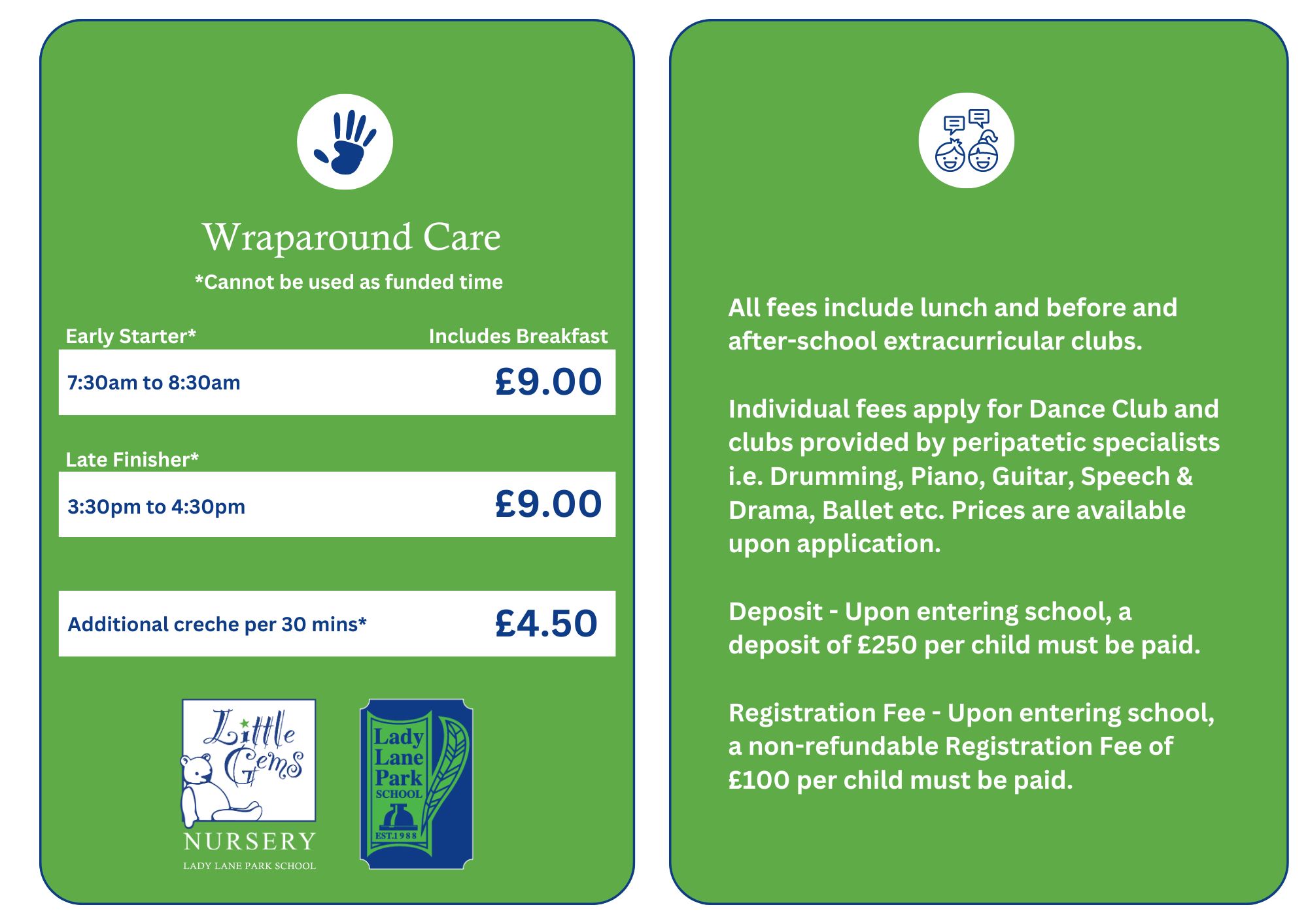 Lady Lane Park School - School Fees